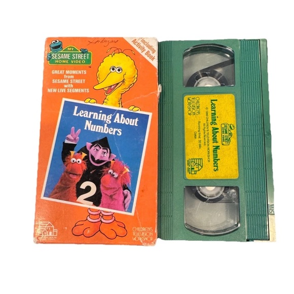 Media | Sesame Street Learning About Numbers Vhs 1986 | Poshmark